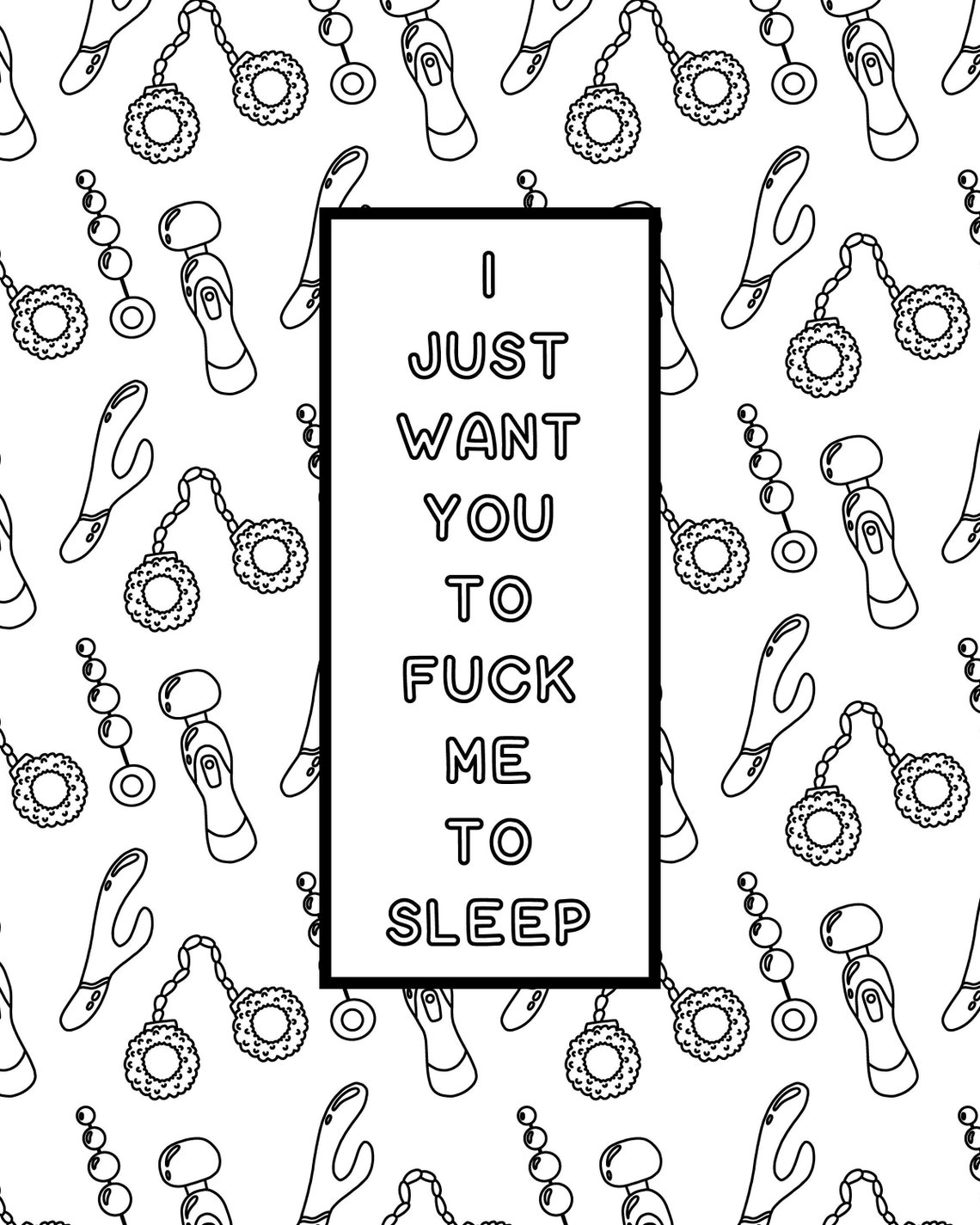 Erotic Coloring Page Swear Word Coloring Adult Coloring Etsy