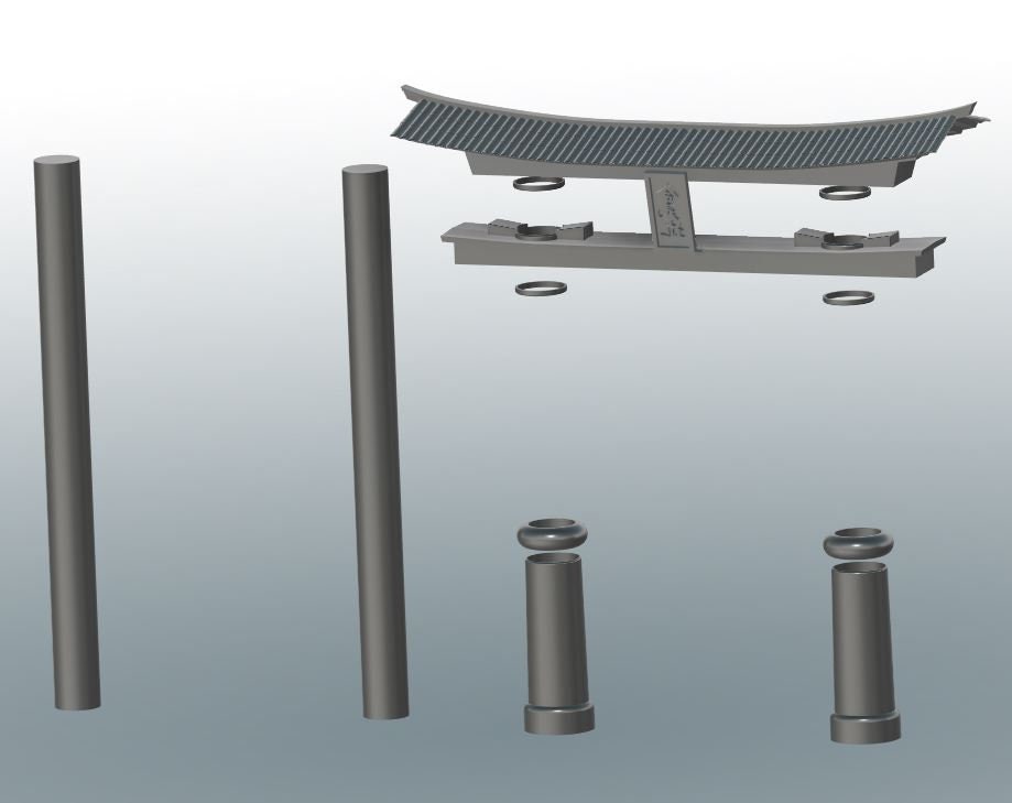3D Japanese Tori Model for 3D Printing Diorama - Etsy