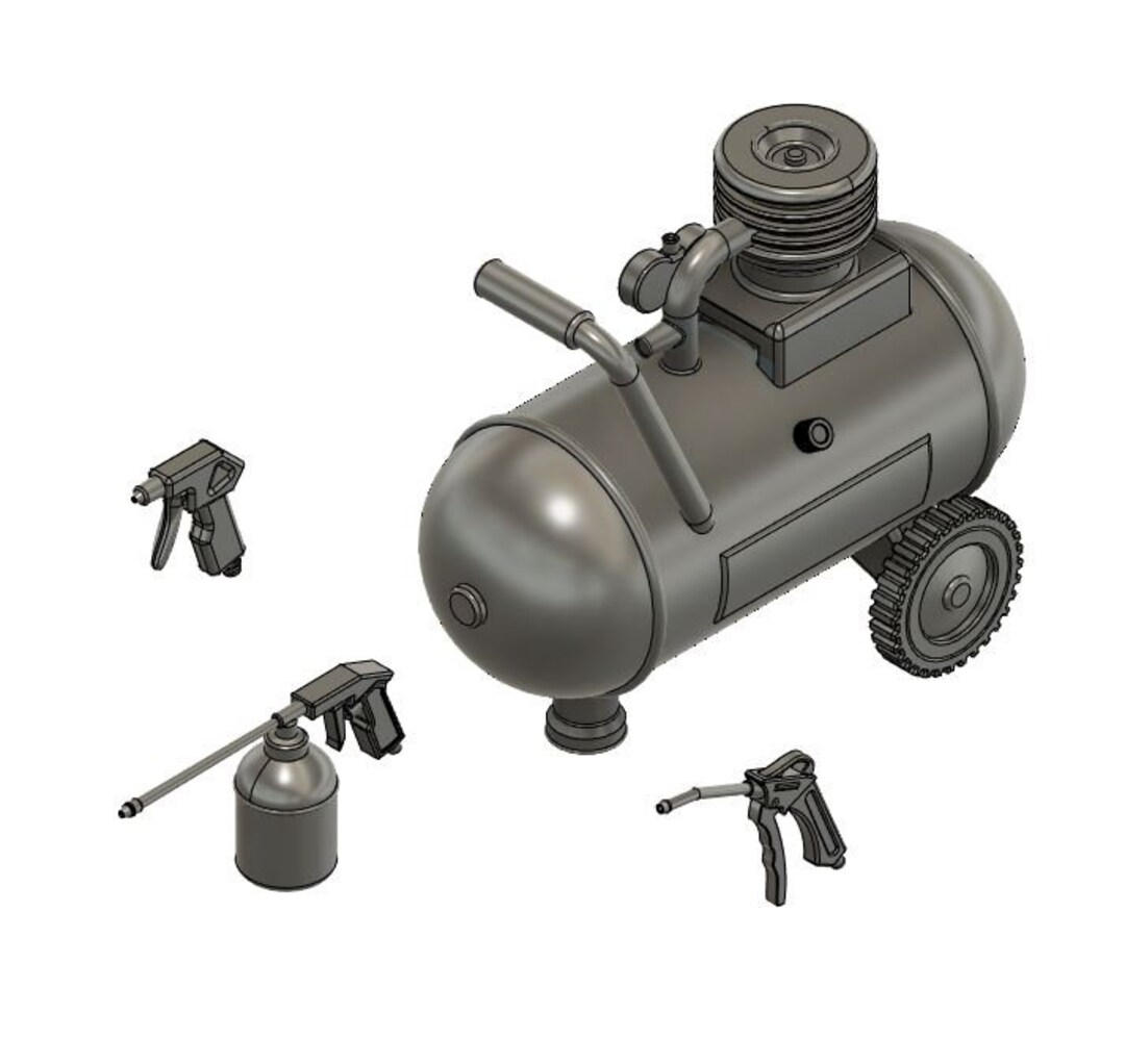 3D Model Compressor Set for Diorama in 1:35 Scale for 3D Printing - Etsy
