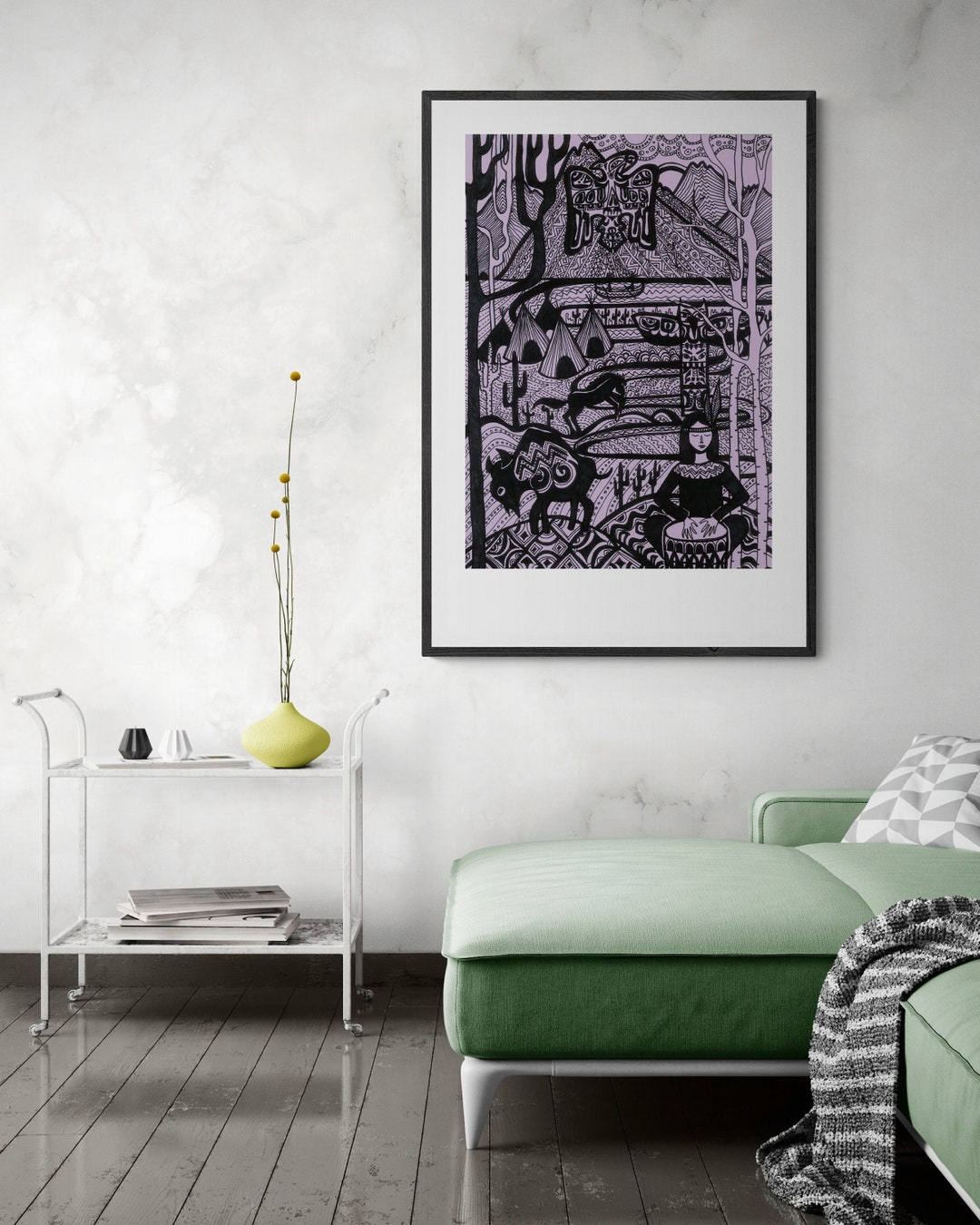 Shaman Art Print From an Original Painting Southwestern Art - Etsy