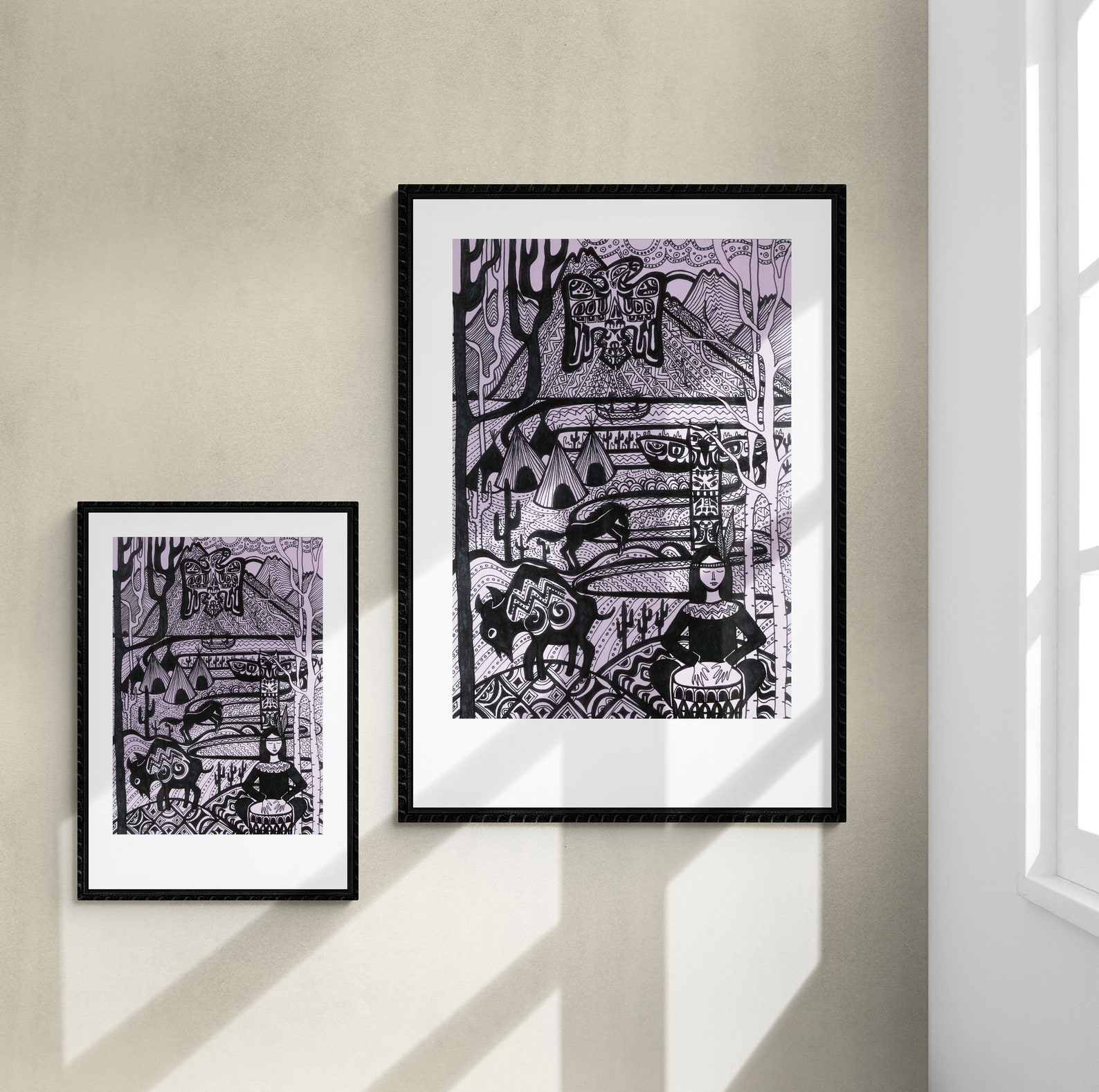 Shaman Art Print From an Original Painting Southwestern Art - Etsy