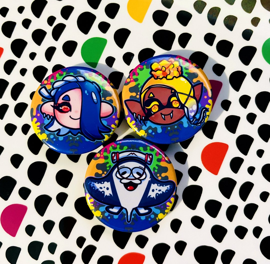 Splatoon Deep Cut Pinback Buttons 1.5" - Etsy
