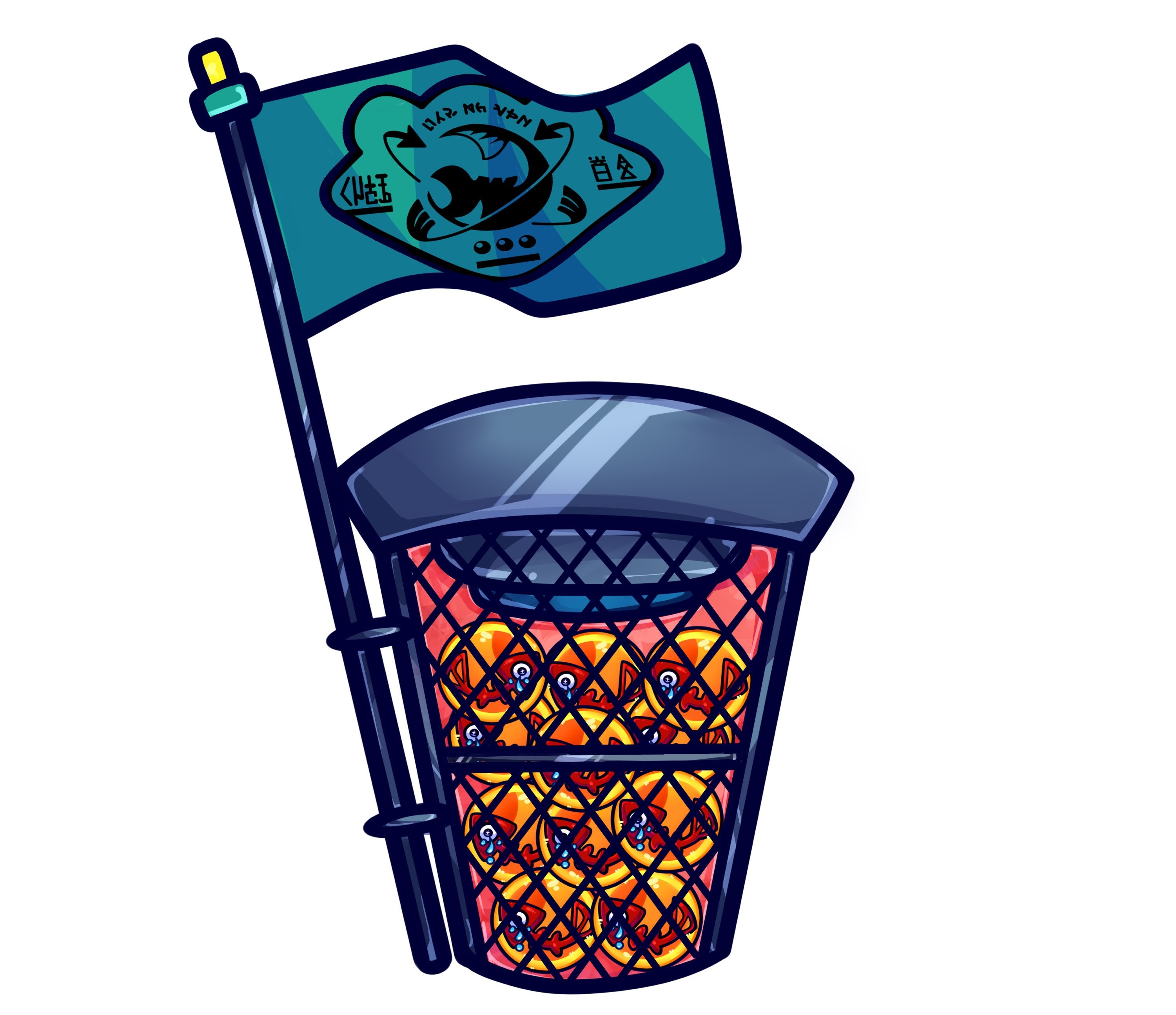 Splatoon 3 Grizzco Salmon Egg Basket Shaker Charm - Etsy