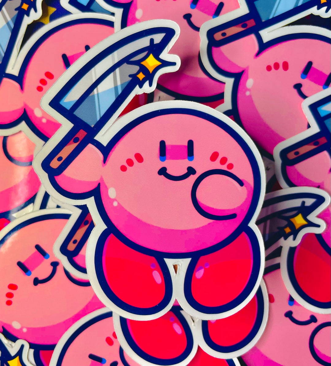 Knife Kirby Sticker - Etsy