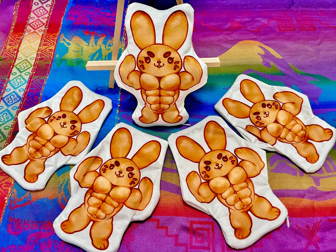 Buff Bread Bunny Pillow - Etsy