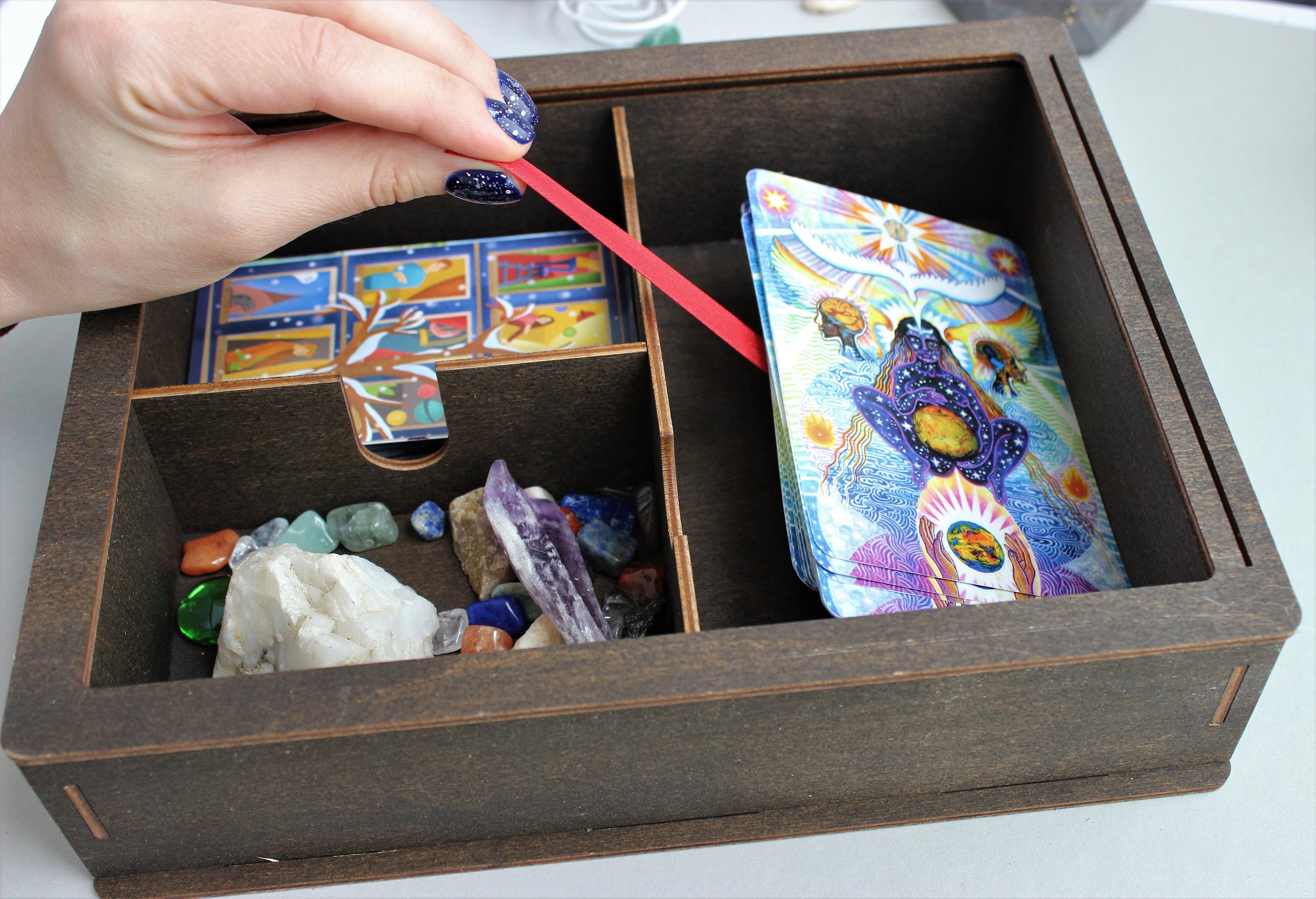 Large Altar Box for Mulltiple Tarot Decks / Wiccan Supplies / - Etsy