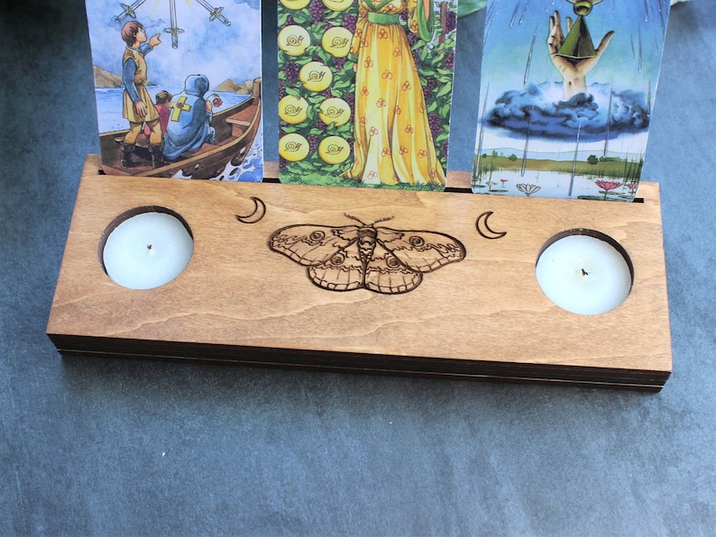 Luna Moth Tarot Card Stand Three Cards Holder Display. Tarot - Etsy