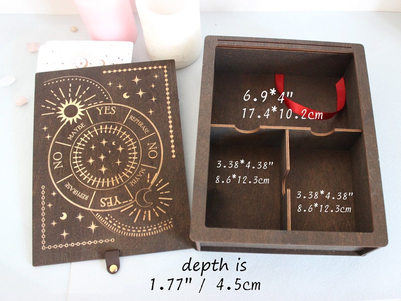 Largest Tarot Box for Multiple Tarot Card Decks Storage With - Etsy