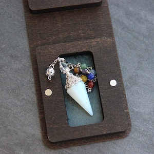 Pendulum and Board Dowsing Kit With Pendulum Holder Box, Divination Set ...