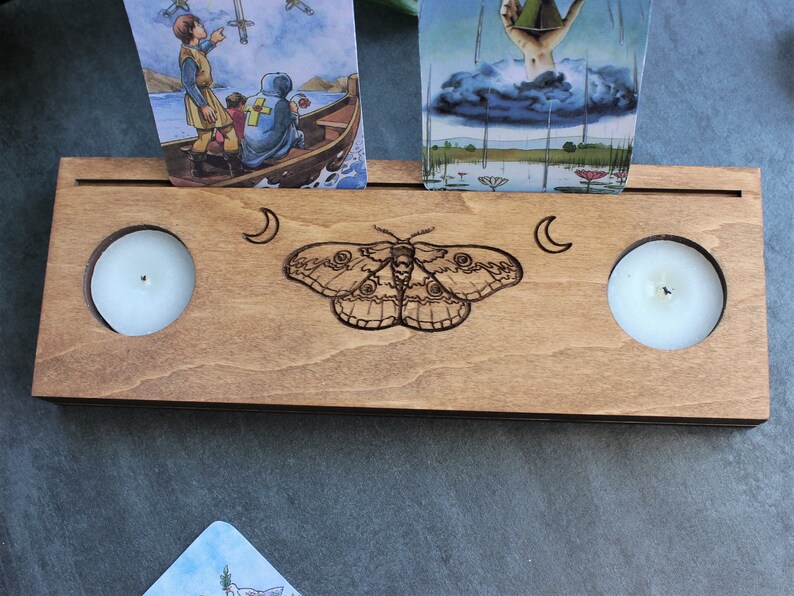 Luna Moth Tarot Card Stand Three Cards Holder Display. Tarot - Etsy