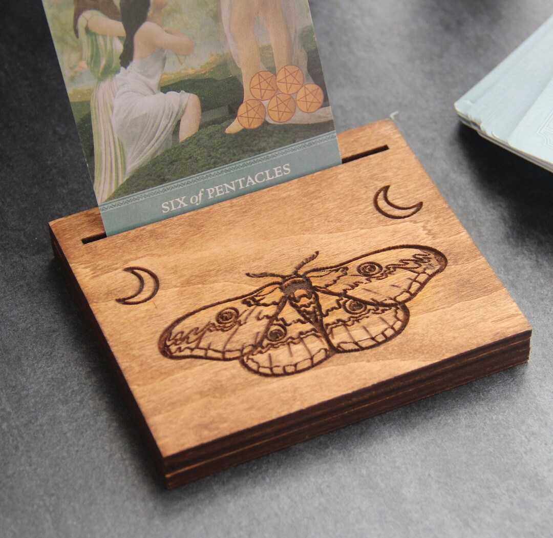Luna Moth One Tarot Card Stand. Altar Tile Wiccan Sacred Space Home ...