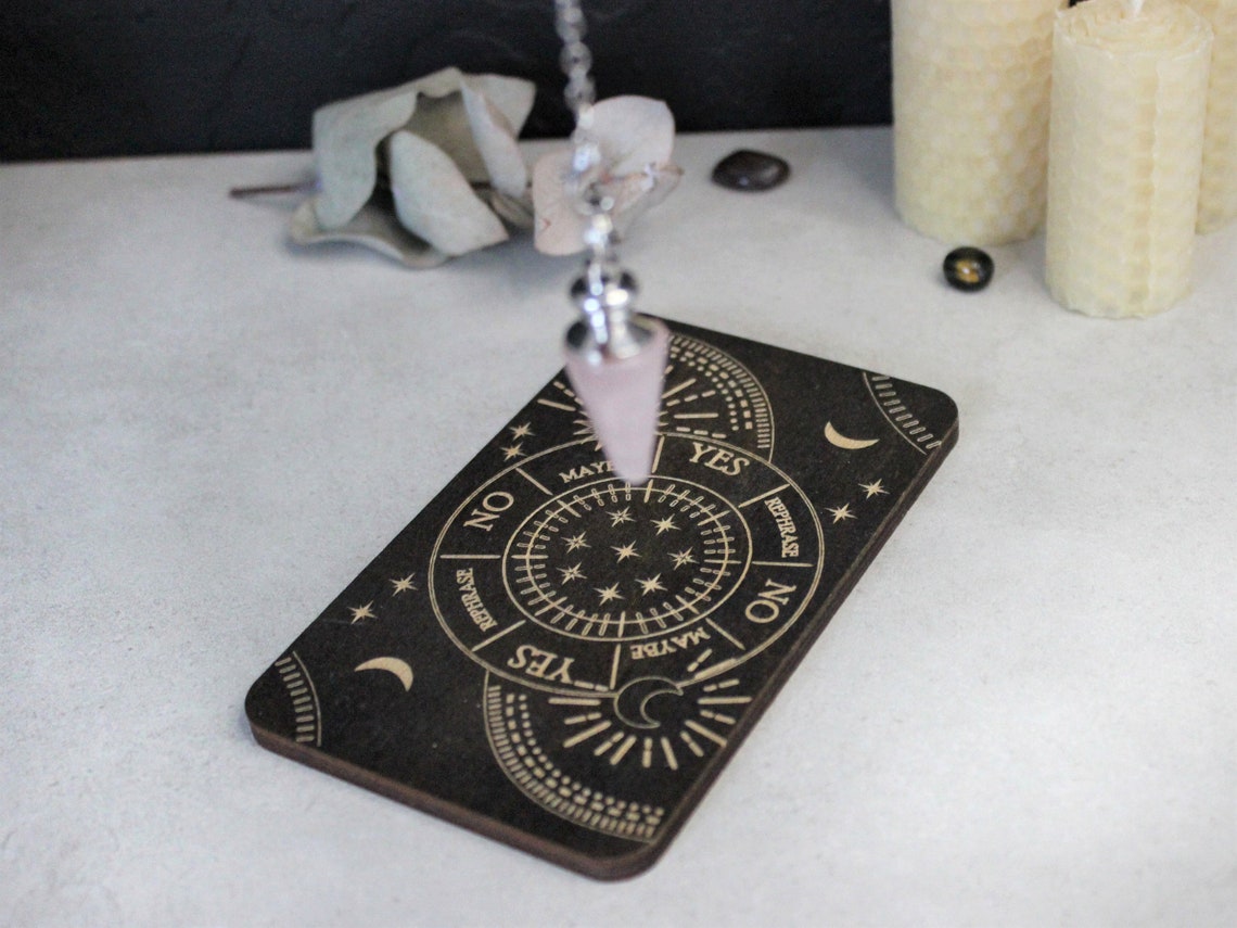 Pendulum Board Pocket Size. Mini Divination Board. Travel Yes - Etsy