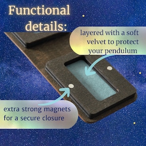 Pendulum and Board Dowsing Kit With Pendulum Holder Box, Divination Set ...