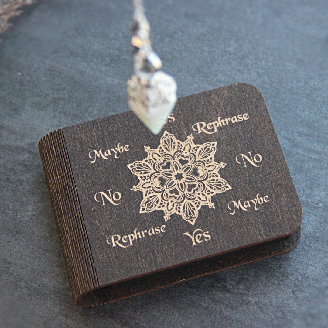 Mandala Pendulum Board Box With Pendulum Dowsing Kit. - Etsy