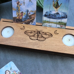 Luna Moth Tarot Card Stand Three Cards Holder Display. Tarot Stand With ...
