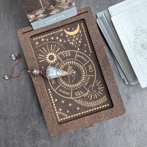 Divination Set Tarot Cards Box, Crystal Pendulum and Board . Spiritual ...
