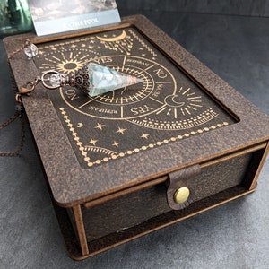 Divination Set Tarot Cards Box Crystal Pendulum and Board Spiritual ...