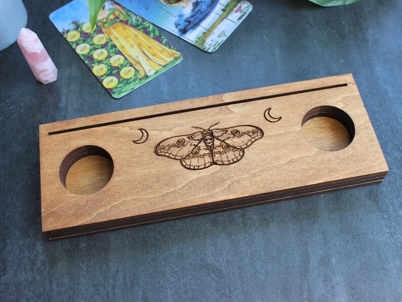 Luna Moth Tarot Card Stand Three Cards Holder Display. Tarot - Etsy