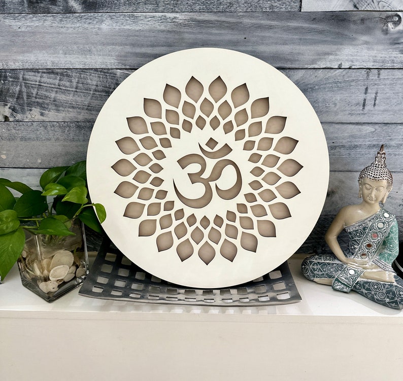 SHIVA Led Sign Shiv Lotus Temple Shiva Mandir Decoration. - Etsy