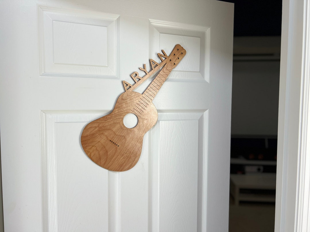 Custom Guitar Name Sign Gift for Any Age Music Enthusiasts Custom Name ...