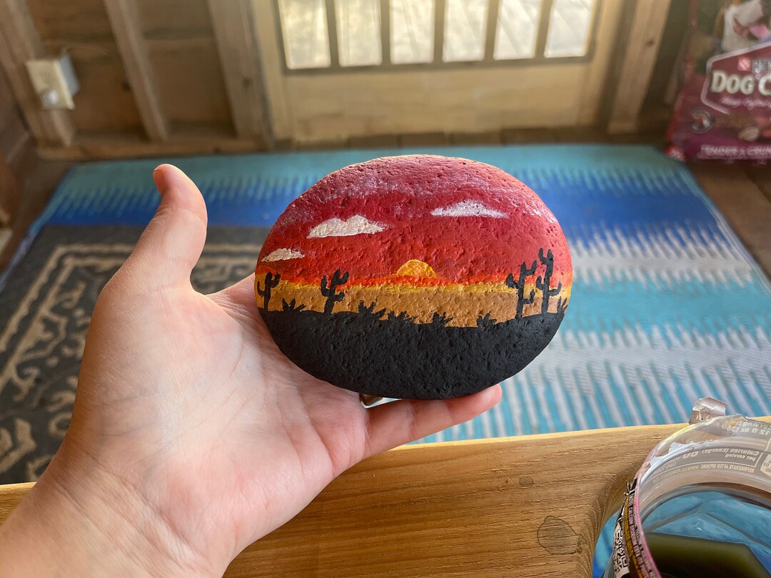 Desert Rock Painting - Etsy