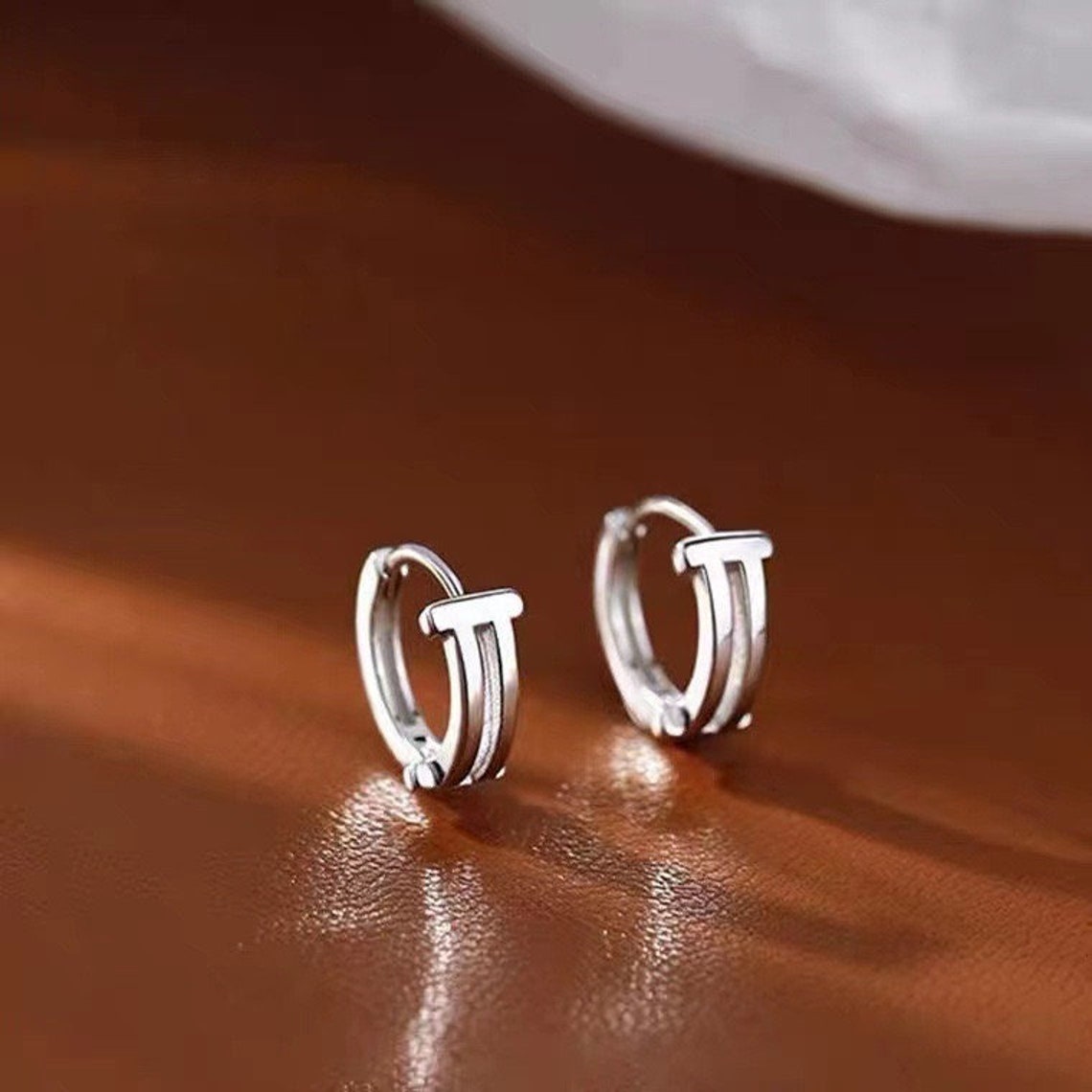 925 Sterling Silver Huggie Hoop Earrings Silver Hoop - Etsy