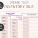 Doterra Essential Oils Minimalist Inventory, Checklist. Printable Sheet ...