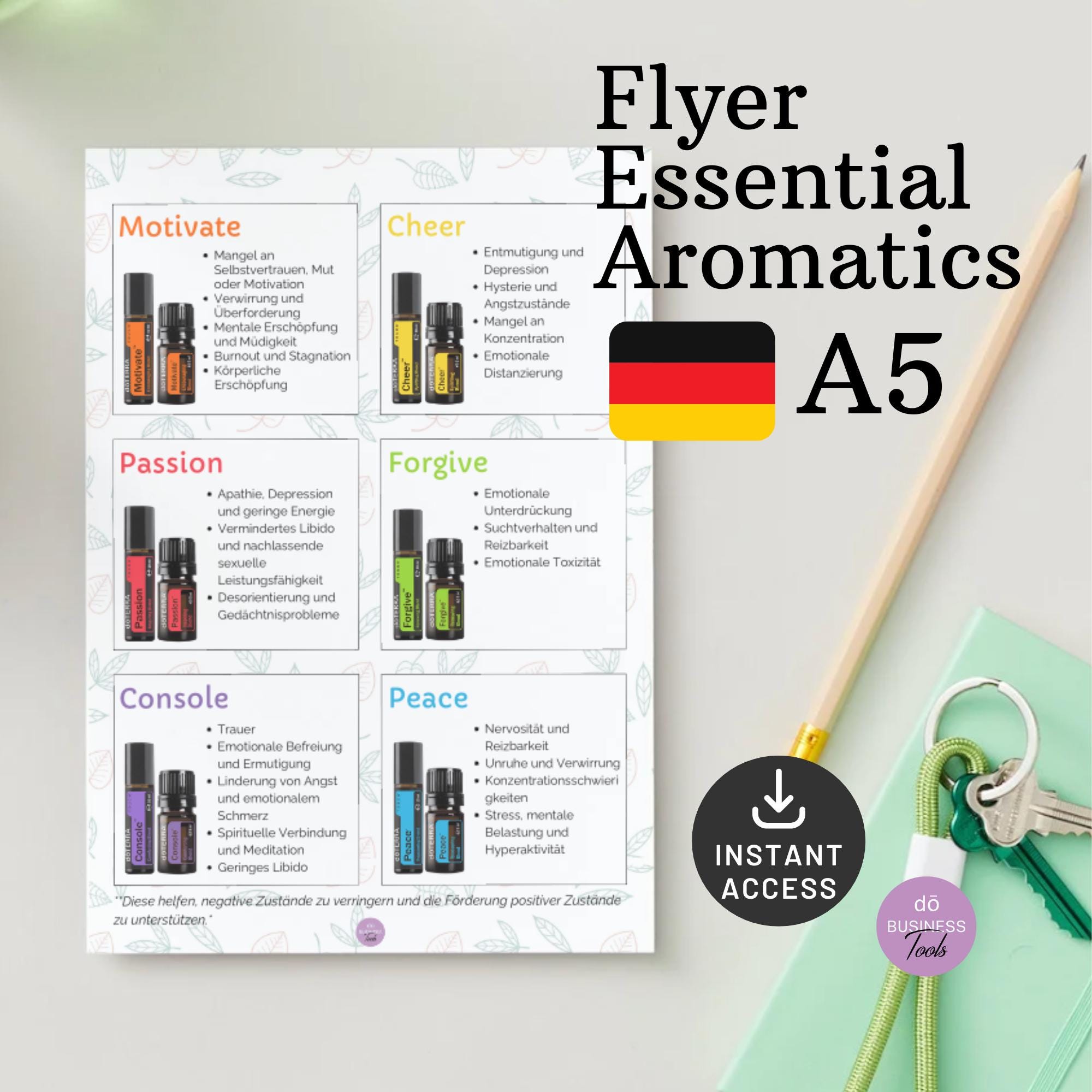 Essential Aromatics Flyer | Doterra Kit Marketing | Druckbar ...
