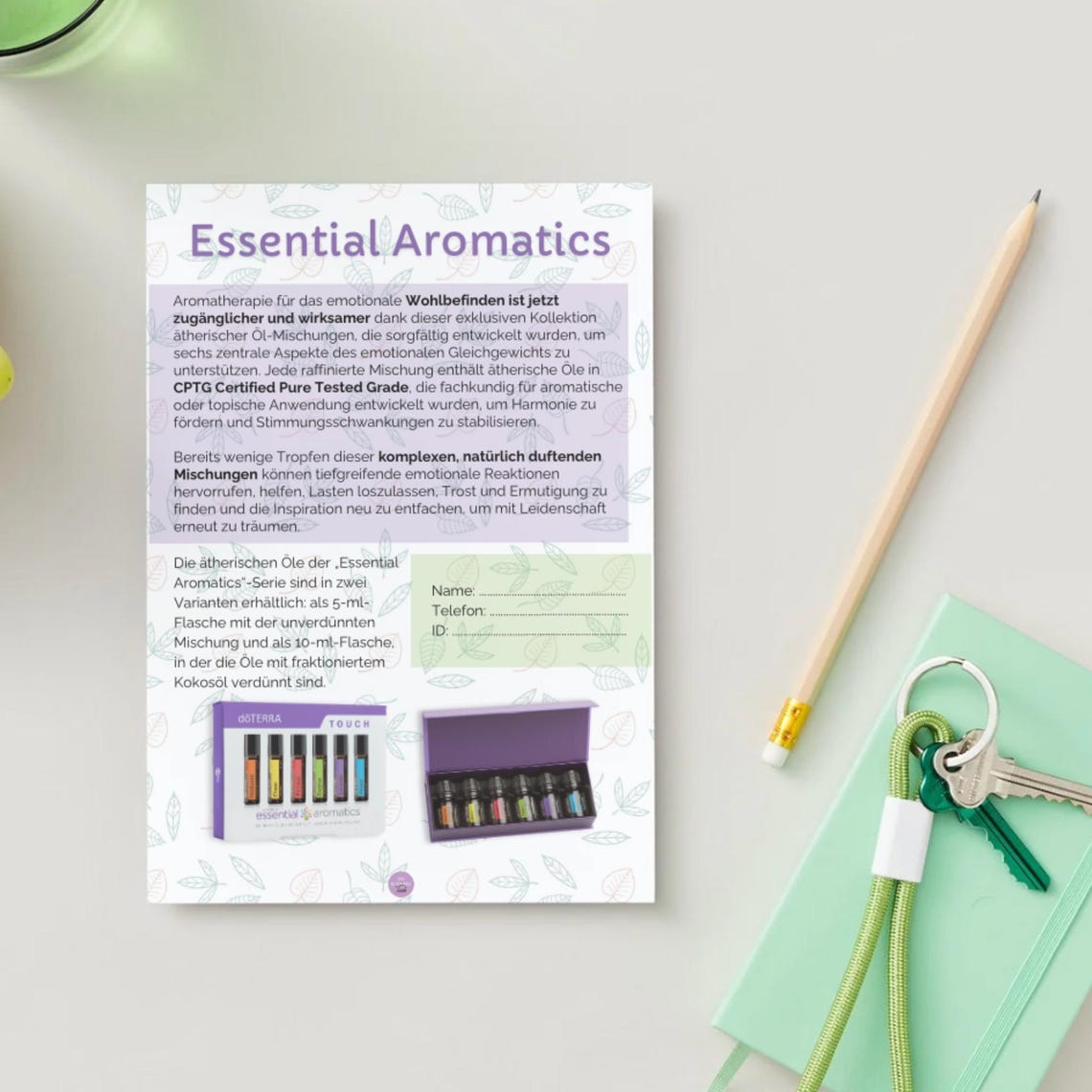 Essential Aromatics Flyer | Doterra Kit Marketing | Druckbar ...