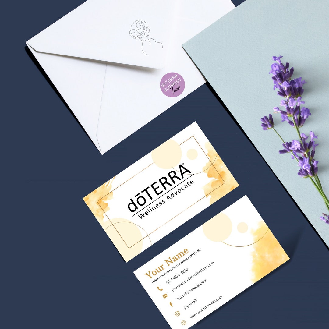 Doterra Business Cards Custom Doterra Business Card - Etsy