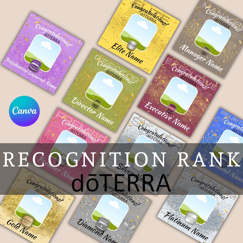 Doterra Rank Recognition Template | Doterra Essential Oils | Doterra ...