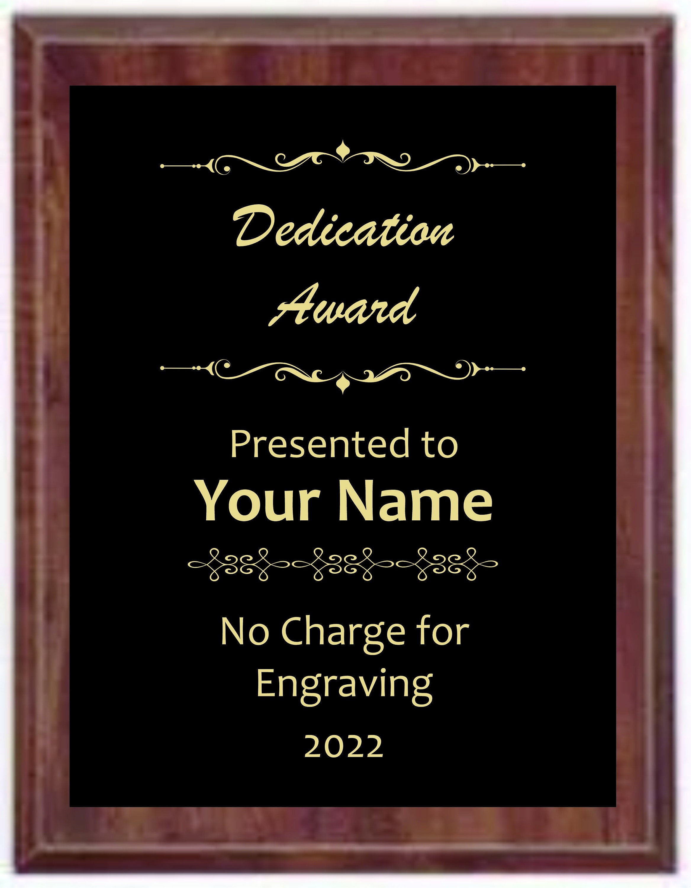 Custom Award Plaque - Etsy