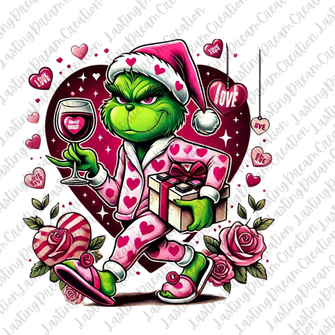 Valentine Png, Grinch Png, Valentine Grinch Digital Download, AI ...