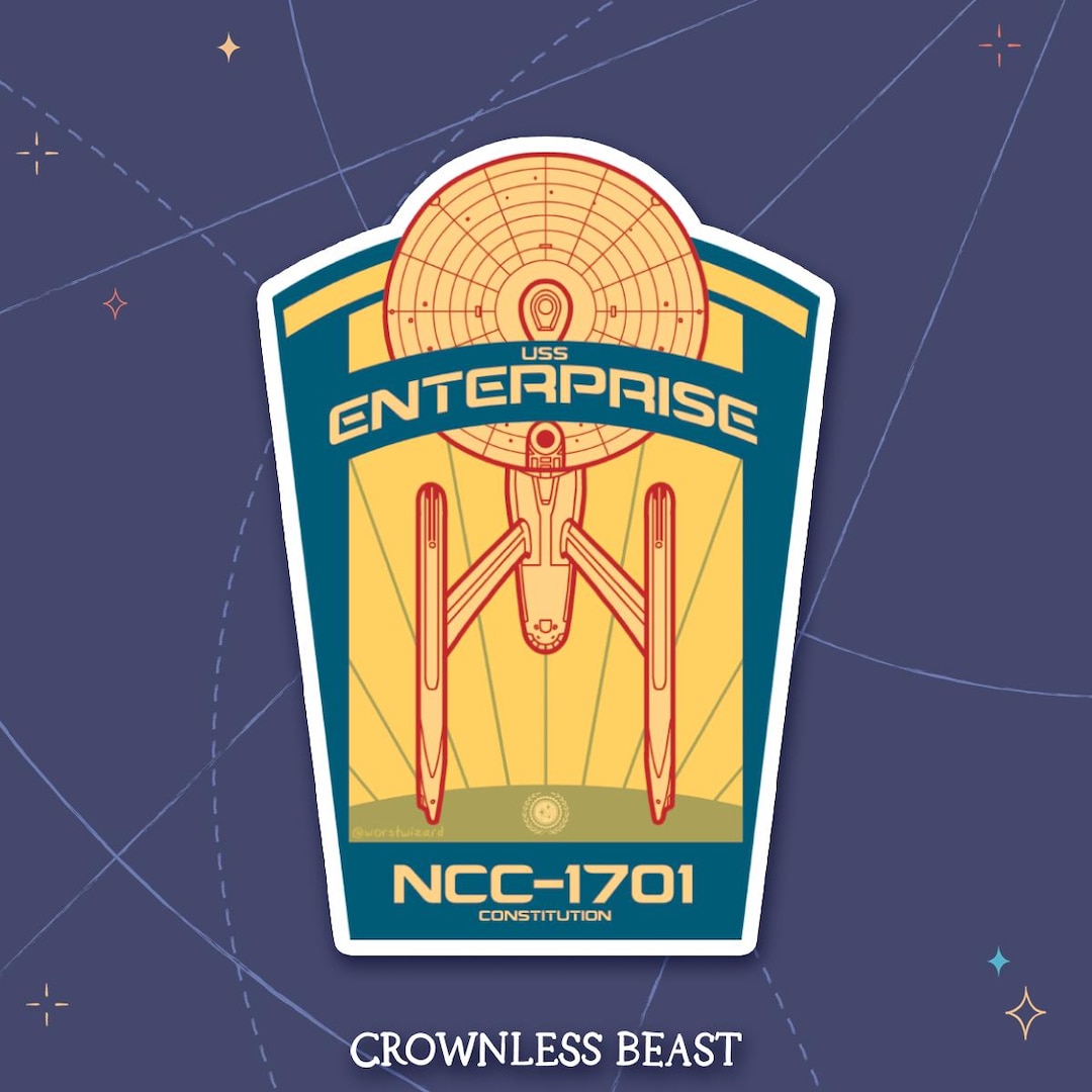 USS Enterprise Travel Sticker - Etsy
