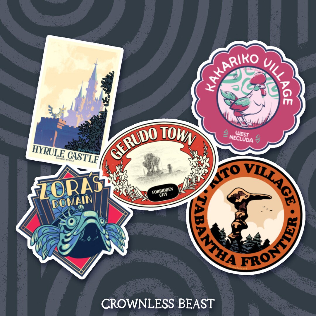Hyrule Travel Sticker Pack - Etsy