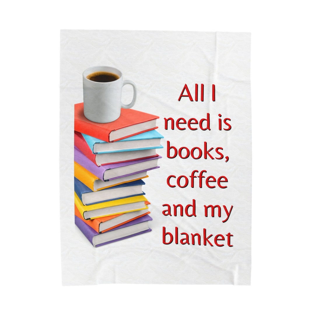 Snuggle up With a Custom Velveteen Plush Blanket Featuring Coffee and ...