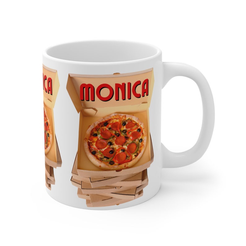 Pizza Lover Custom Mug With Name, Personalized Coffee Cup Foodie Gift ...