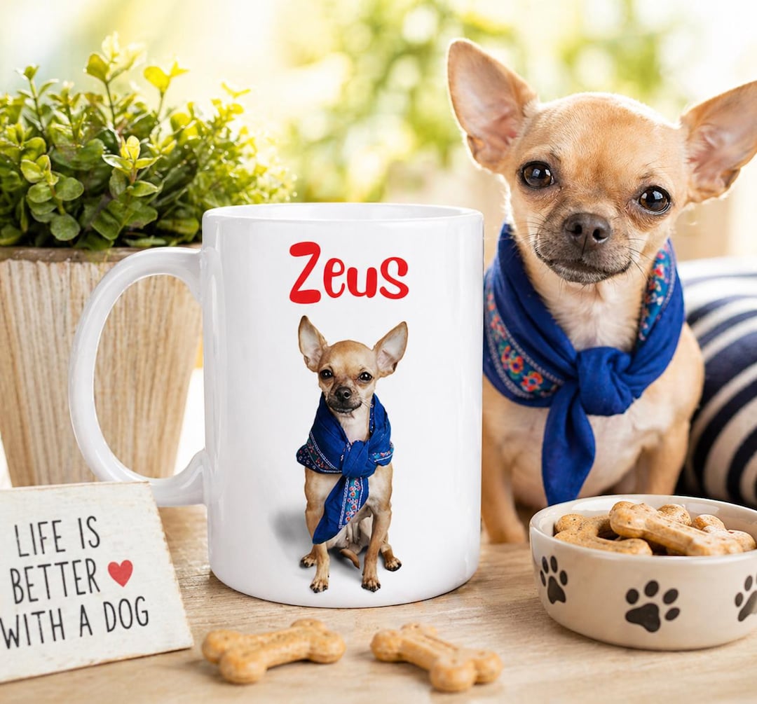 Personalized Gift Dog Custom Coffee Mug With Photo & Name Home Decor ...
