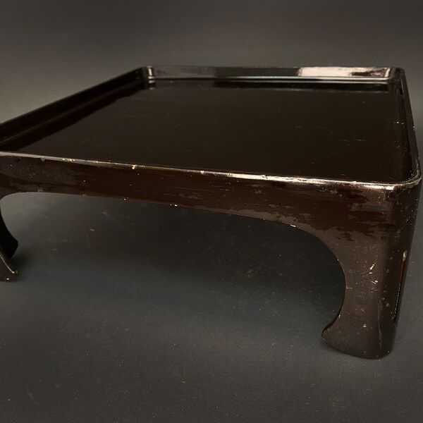 Japanese Black Lacquer Vase - Etsy