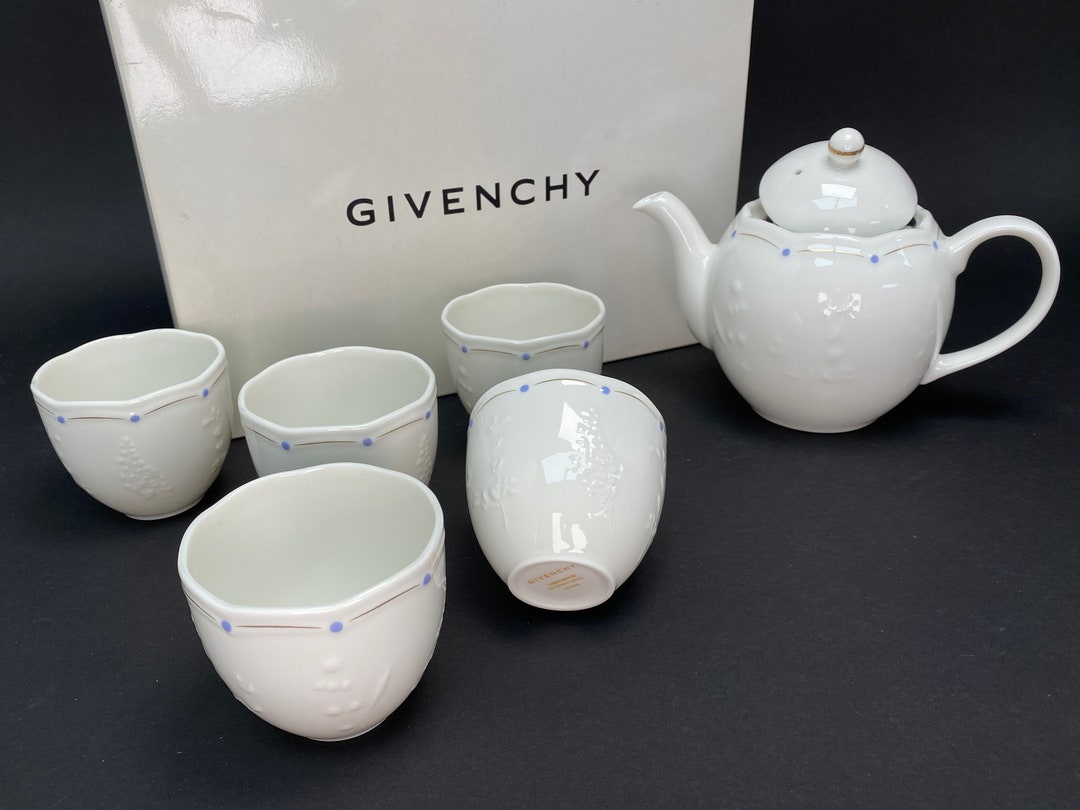 GIVENCHY Full Tea Set, 6pcs Set, Teapot, 5 Tea Cups, With Gift Box ...