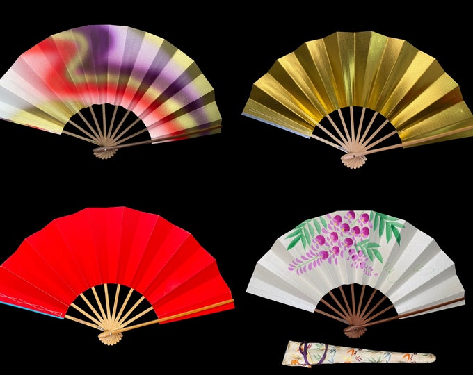 Japanese Sensu Ougi, 11.5" Mai Ogi Sensu, Dancing Fan, Folding Hand Fan ...