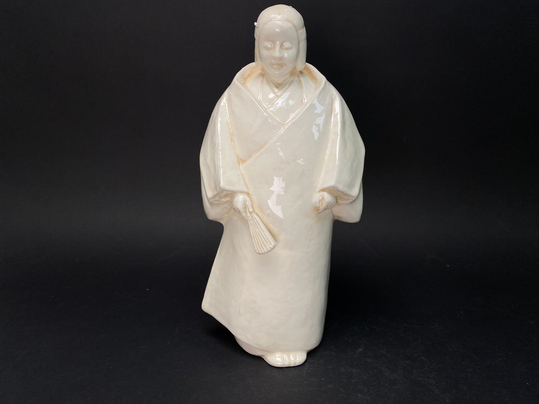 Hakata Geisha Doll Ceramic Doll, Japanese Gift, Kimono Woman Doll ...