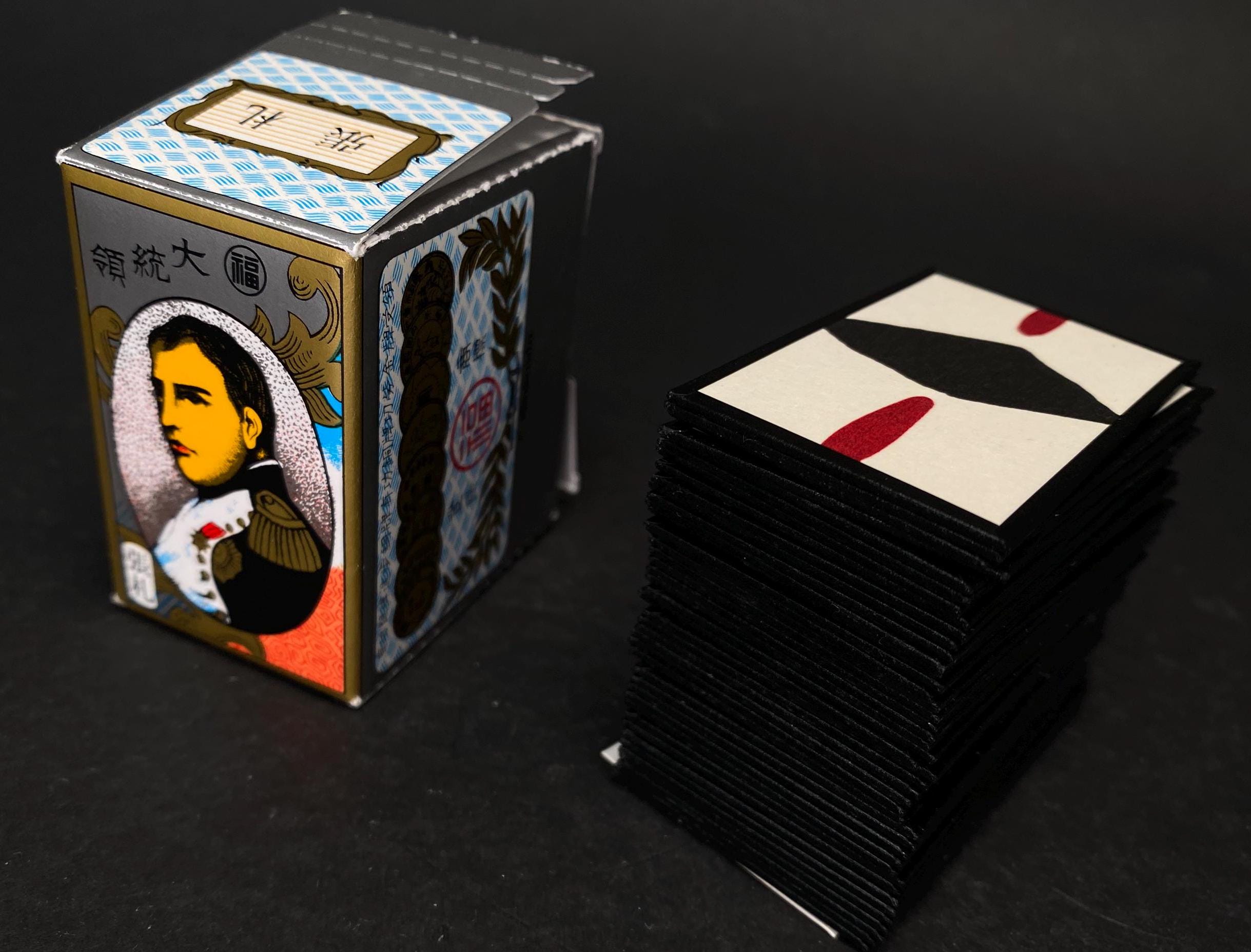 Nintendo Japanese Playing Cards Hikifuda Harifuda Daitoryo for Tehonbiki President Tehonbiki Cards Vintage 70s Black Deck Etsy