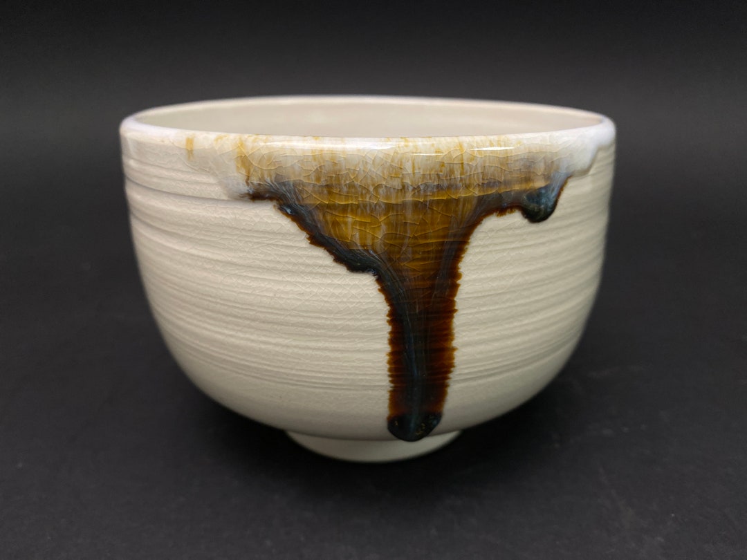 Japanese Chawan Signed, Matcha Tea Bowl, Vtg Glazed Heavy Tea Utensil ...