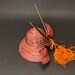 Japanese Stunning Samurai Red Kabuto, Metal Helmet, Iron Kabuto, Rabbit ...