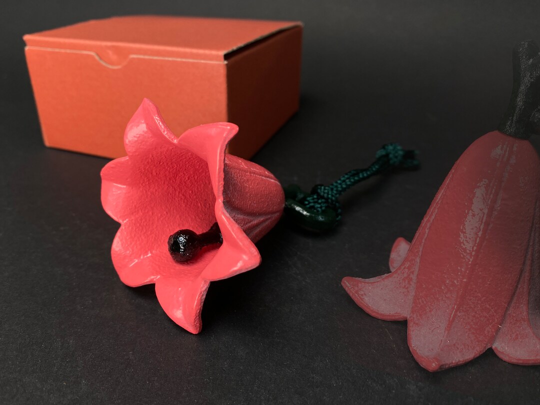 Japanese Nambu Iron Nanbu Tekki Hanging Bell, Pink Handbell, NEW, Gift ...