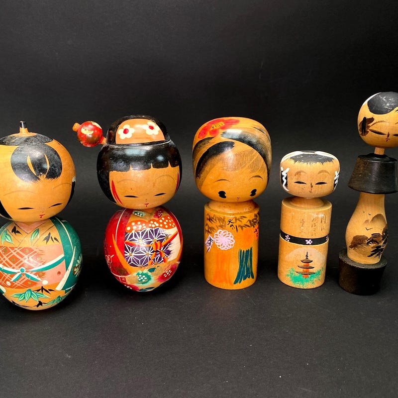 Vintage Kokeshi Modern - Etsy