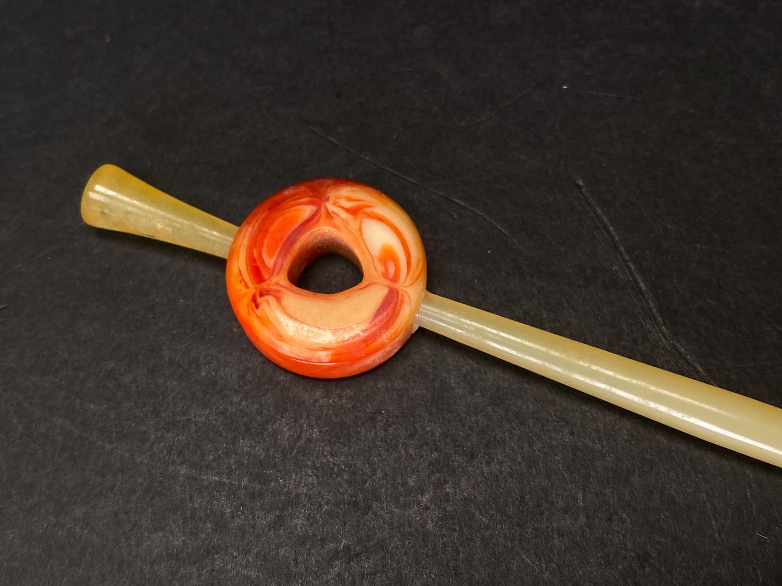 Japanese Kanzashi Kimono Geisha, Yellow & Black Lacquerware Hair Stick ...