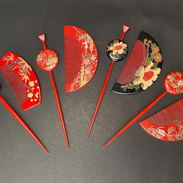 Geisha Hair Pins - Etsy
