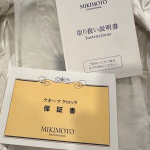 RARE Mikimoto 12pcs of Pearl Wall Clock, Dia 7", Table Clock With Stand ...